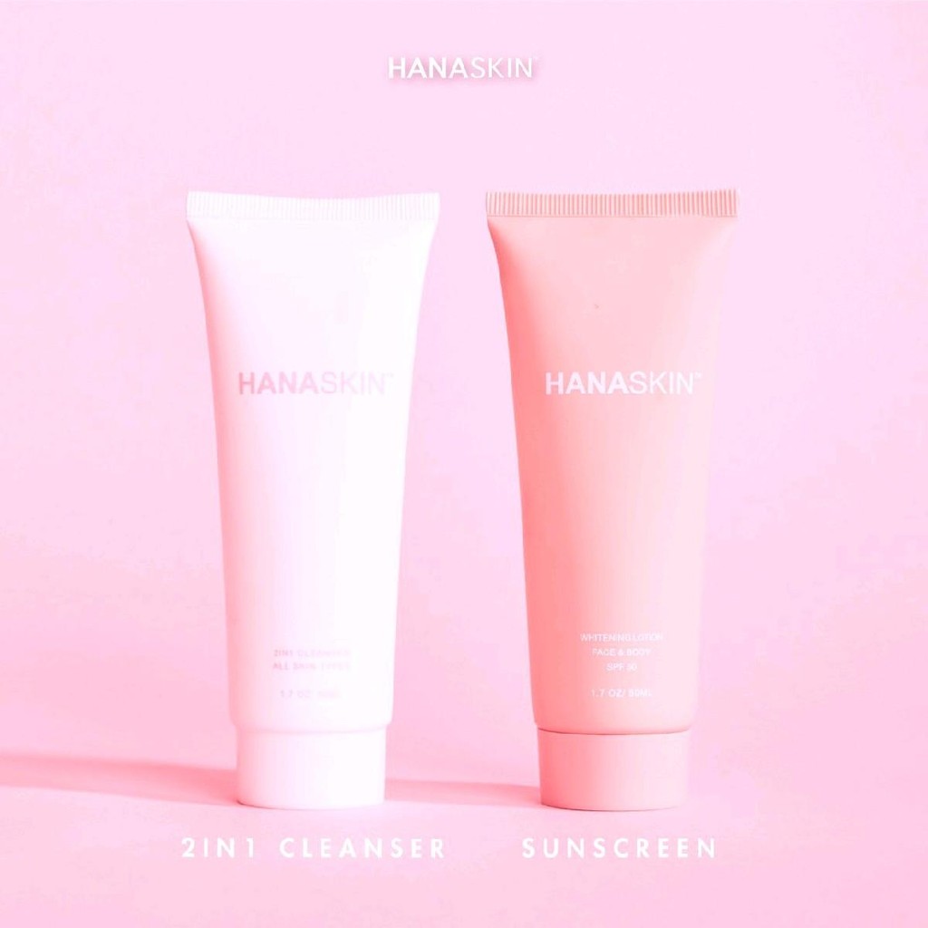 HANASKIN COMBO (SUNSCREEN + CLEANSER) | Shopee Malaysia