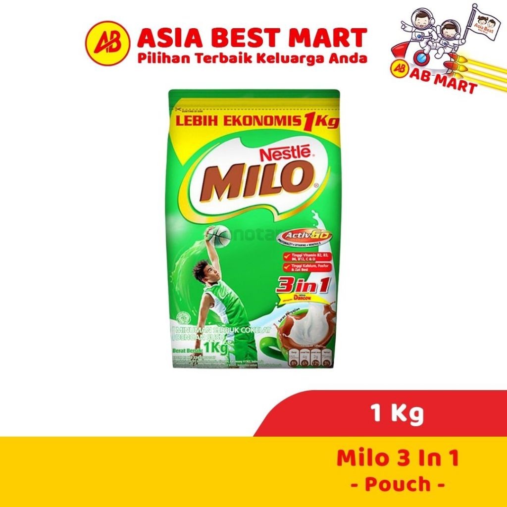Milo 3 In 1 Pouch 1 Kg Chocolate Malt Drink | Shopee Malaysia