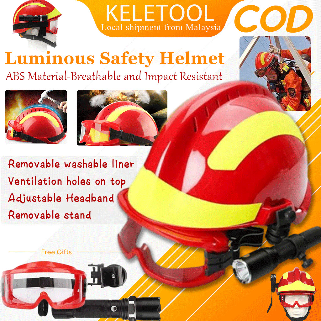 Fire safety helmet rescue helme fire-resistant hard building helmet ...