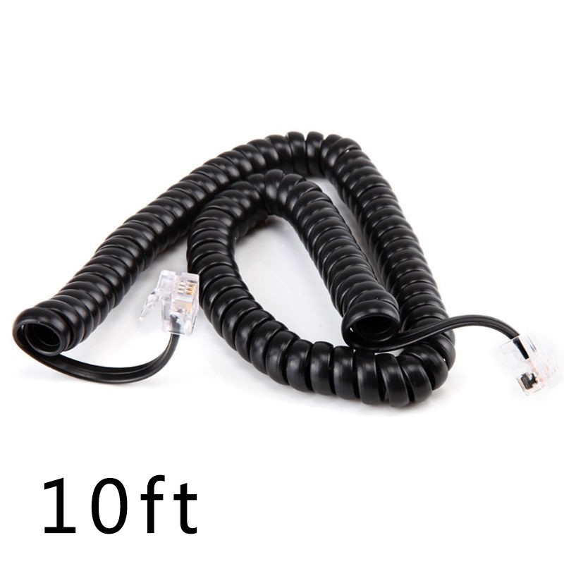 3M Telephone Handset Cable Extension Cord Curly Coil Line Wire Up ...