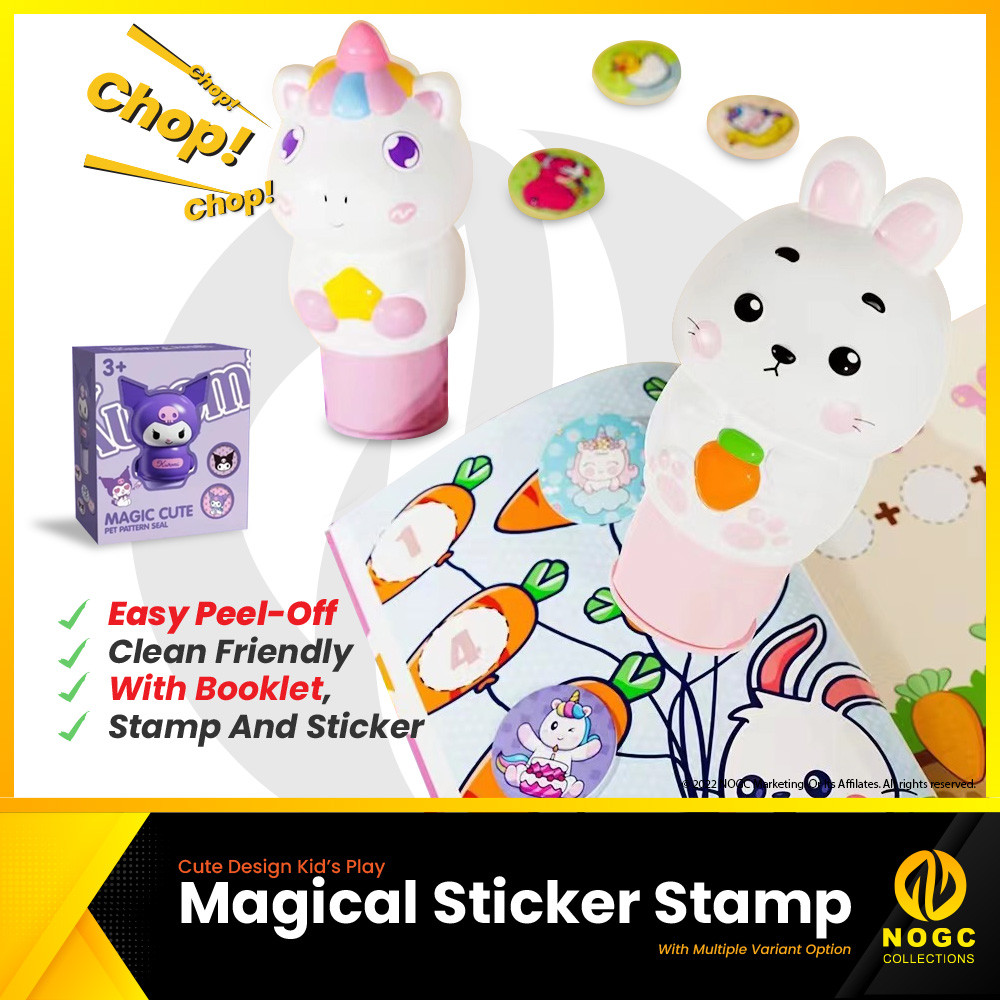 NOGC NTG-104 Cartoon Sticker Stamp Kids Educational Montessori Toys ...