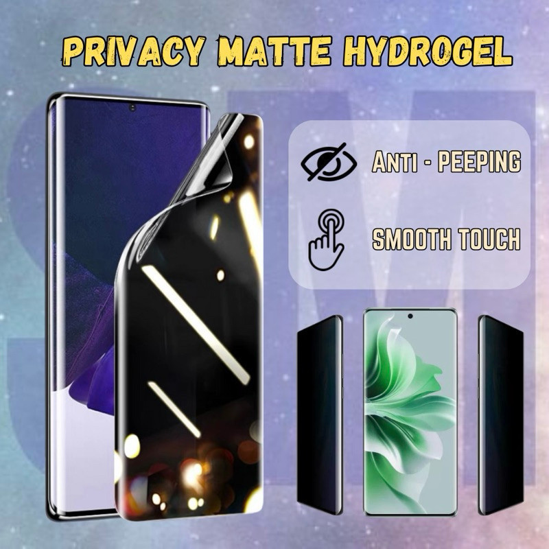 Redmi Note 12 12s 13 14 Pro Plus 4G 5G Privacy Matte Front Hydrogel ...