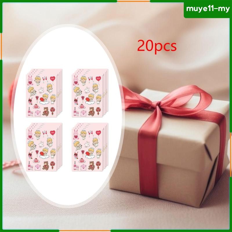 [MuyeadMY] 20 Sheets Valentines Day Stickers Valentines Stickers ...