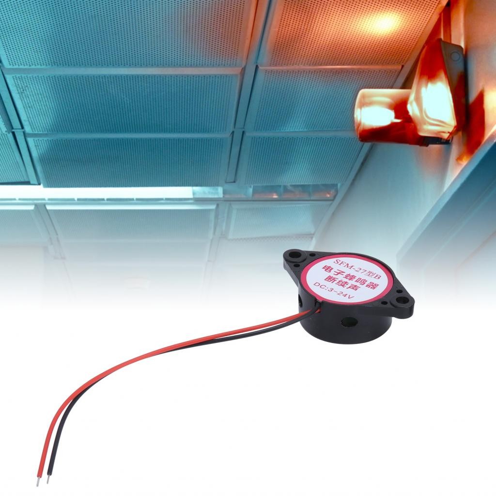 Ffggg Active Buzzer Piezo Beep Alarm SFM-27B DC 3-24V High Sensitivity ...