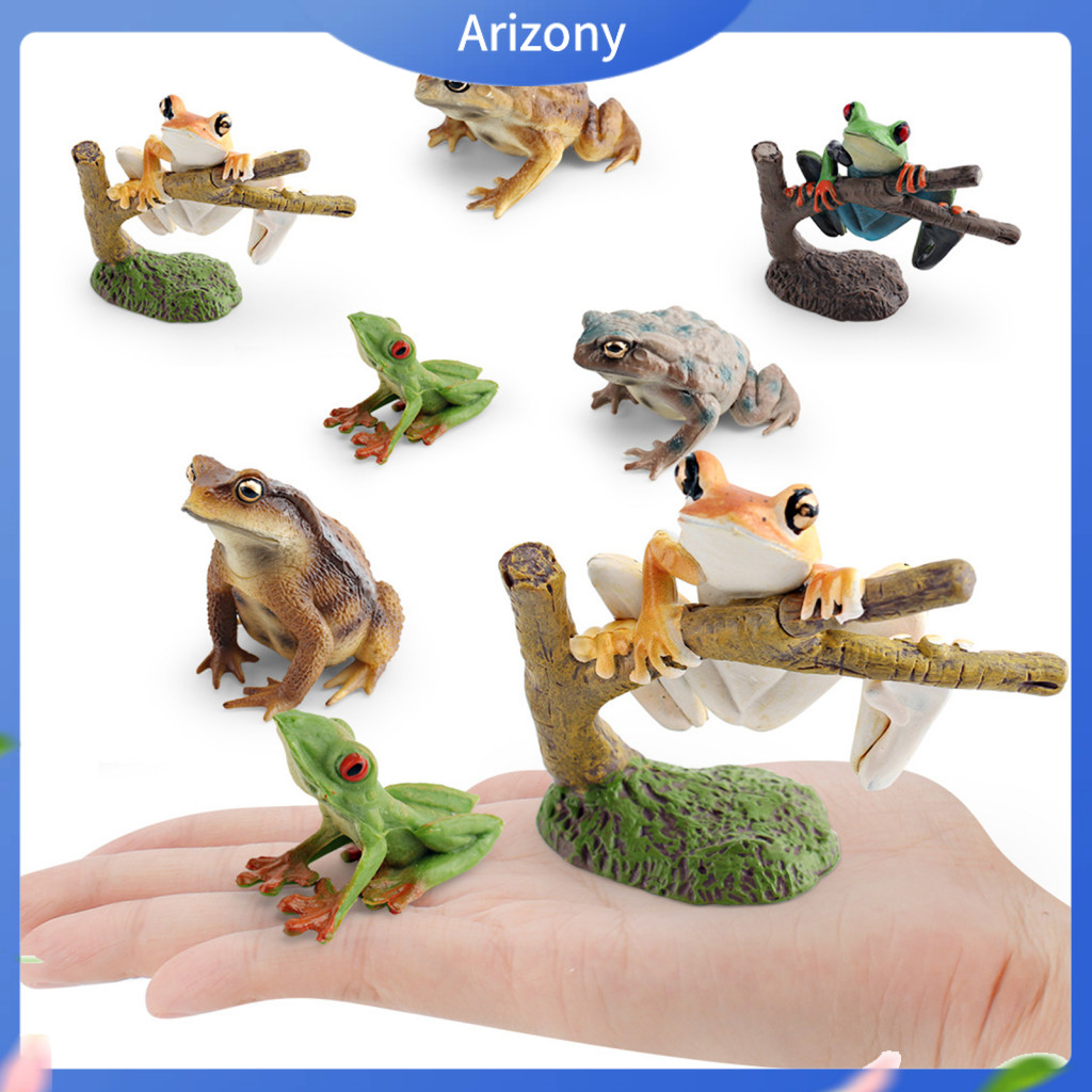 《penstok》 Safe Frog Figurine Lifelike Frog Model Realistic Tree Frog ...
