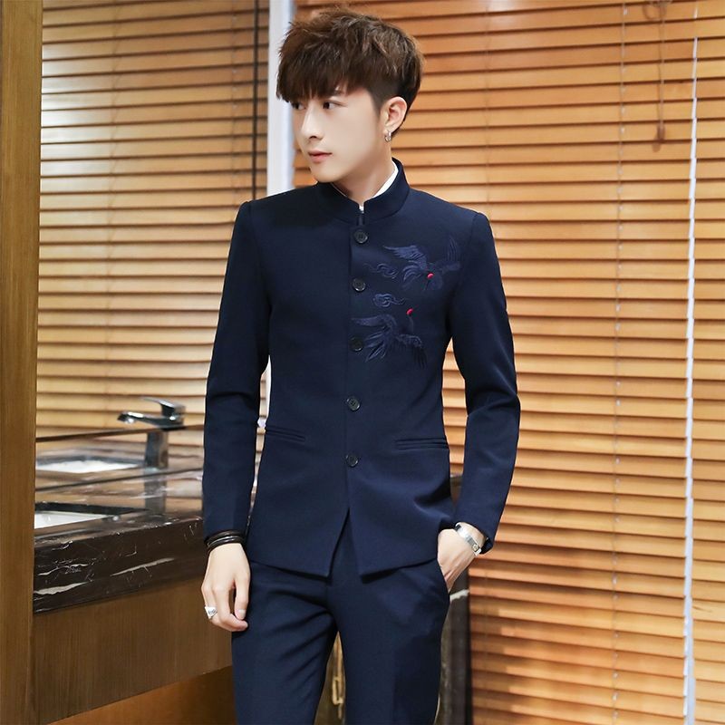 Suit Men Suit Men Middle-aged Middle-aged Middle-aged Tang Suit Retro ...