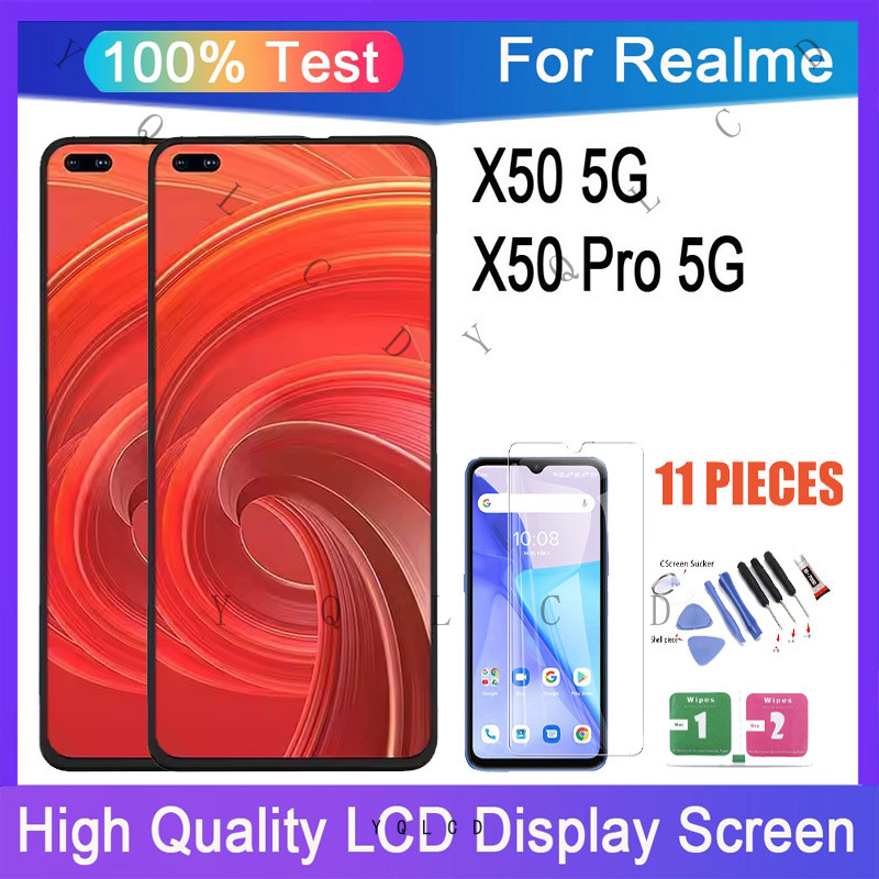 Original For Realme X50 5G X50 Pro 5G LCD Display Touch Screen With Frame Replacement | Shopee ...