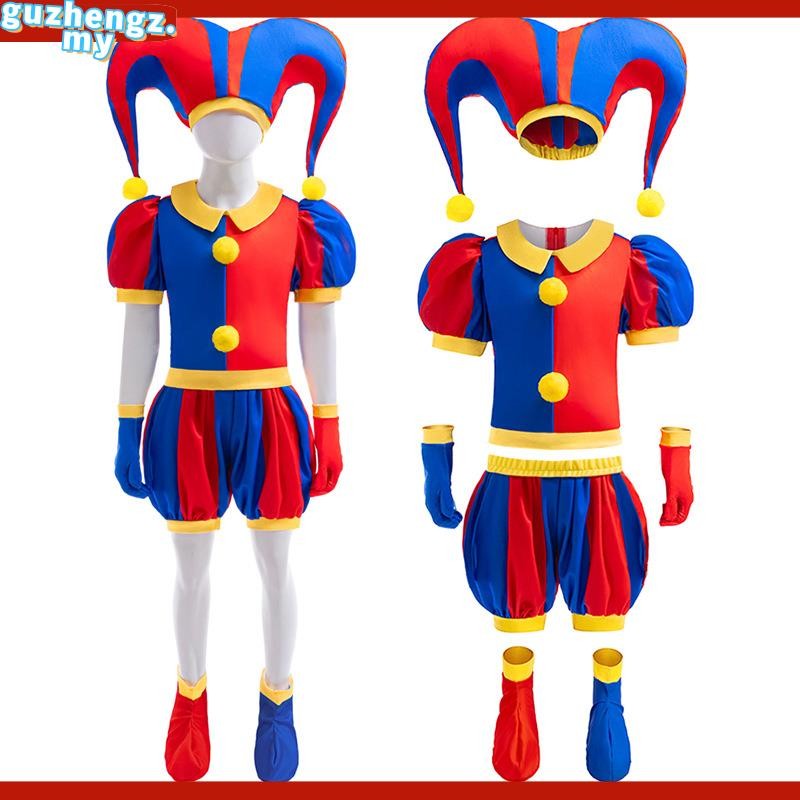 The Amazing Digital Circus Joker Cosplay Suit Kids Halloween Carnival ...