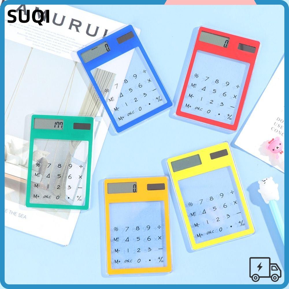 LUCKY-SUQI Mini Calculator, Ultra Slim 8-Digit Display Scientific ...