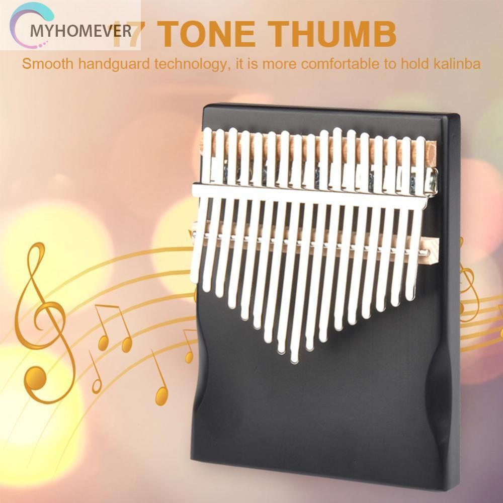 17 Keys Kalimba Musical Instrument Pine Wood Thumb Finger Piano African ...