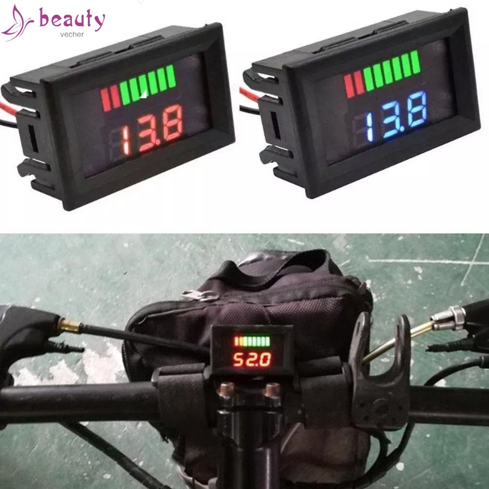 12V-72V Car Marine Motorcycle Digital Voltmeter Voltage Meter Battery ...