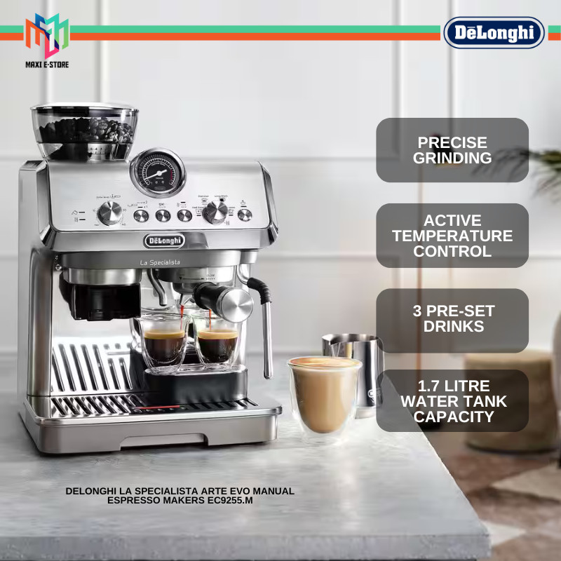 DeLonghi EC9355.M La Specialista Prestigio Espresso Coffee Machine ...
