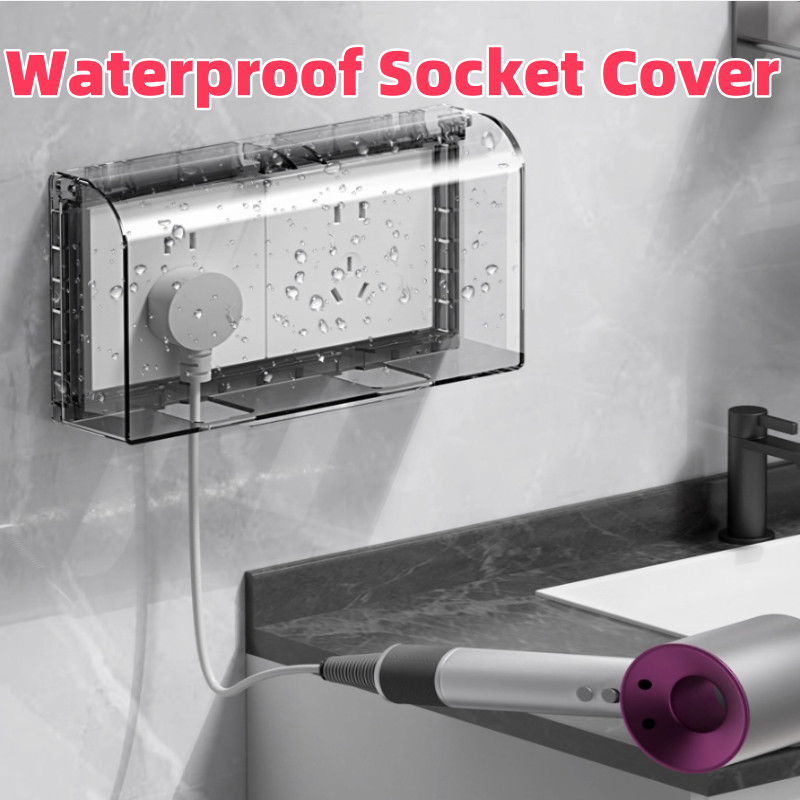 Waterproof Socket Cover Box Plug Switch Socket Protector Bathroom ...