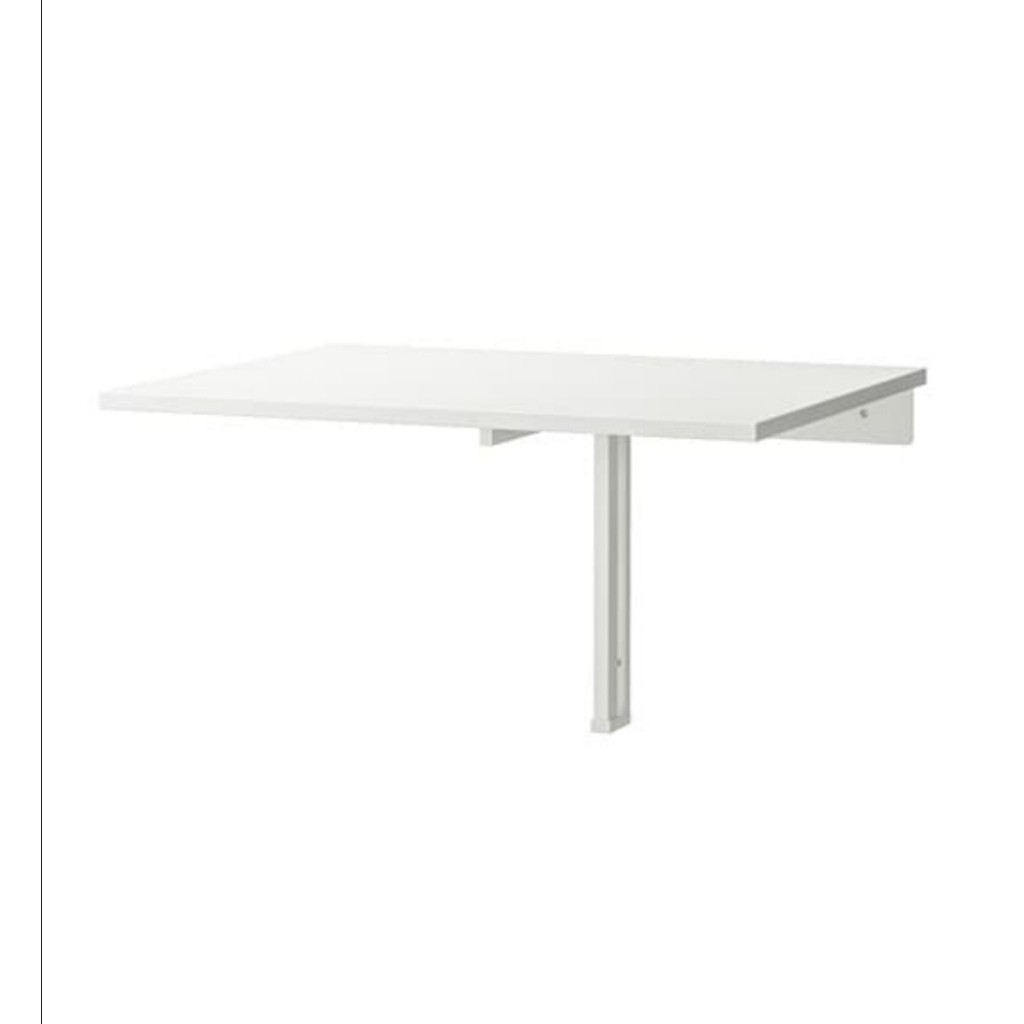 💥ORIGINAL💥 IKEA NORBERG Wall-mounted drop-leaf table, white,74x60cm ...