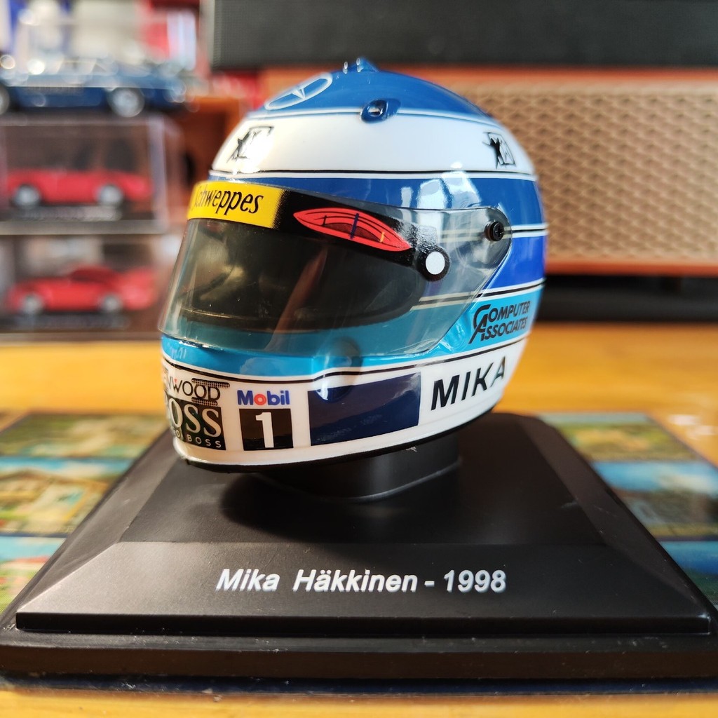 F1 Helmet Model 1: 5 Spark Hakini 1998 Helmet with Water Sticker ...