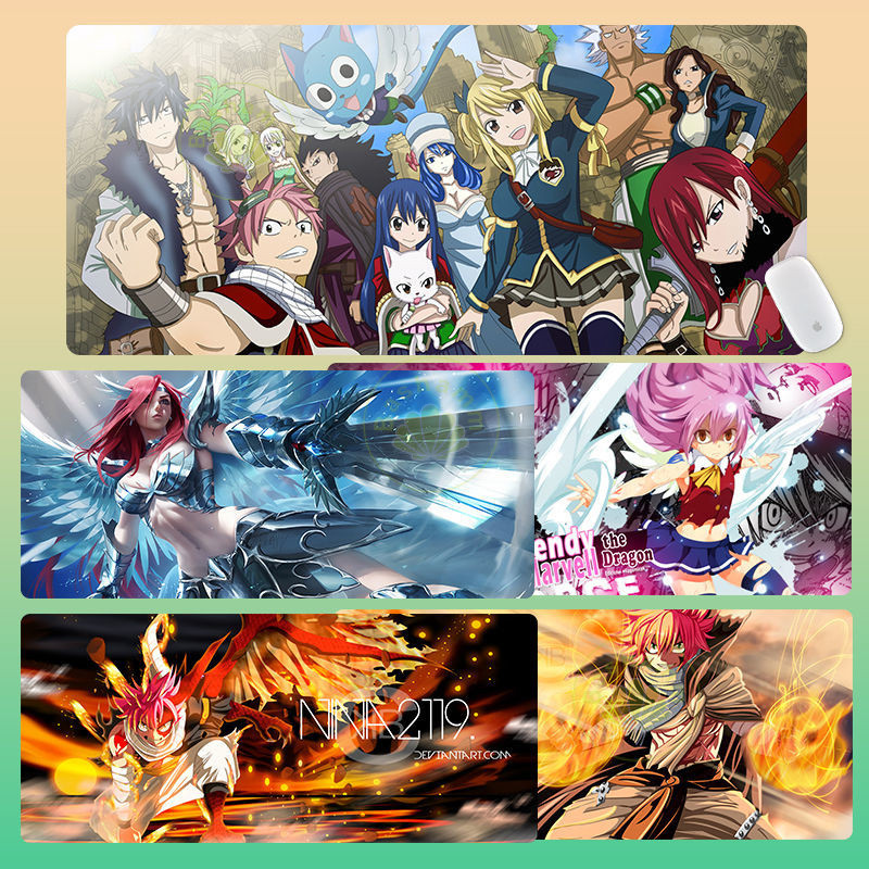 Bashamm Fairy Tail Mouse Pad Oversized Office Keyboard Pad Computer ...