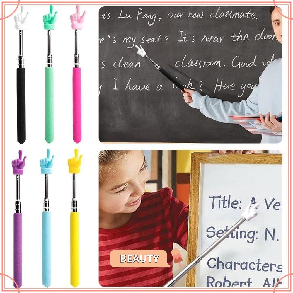 BEAUTYONE Teaching Stick School Office Supplies Stainless Steel Finger ...