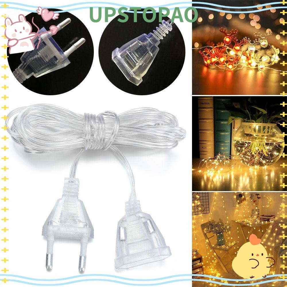 UPSTOPAO Light String Extension Cord Christmas Decoration European Regulations Lantern Line With ...