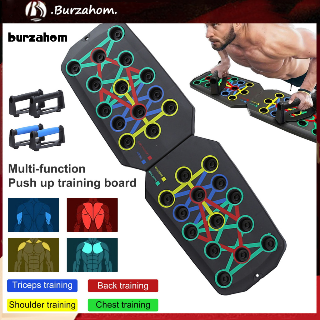 BUR_ Push-up Training Board Push-up Board with Handles Foldable Push Up ...