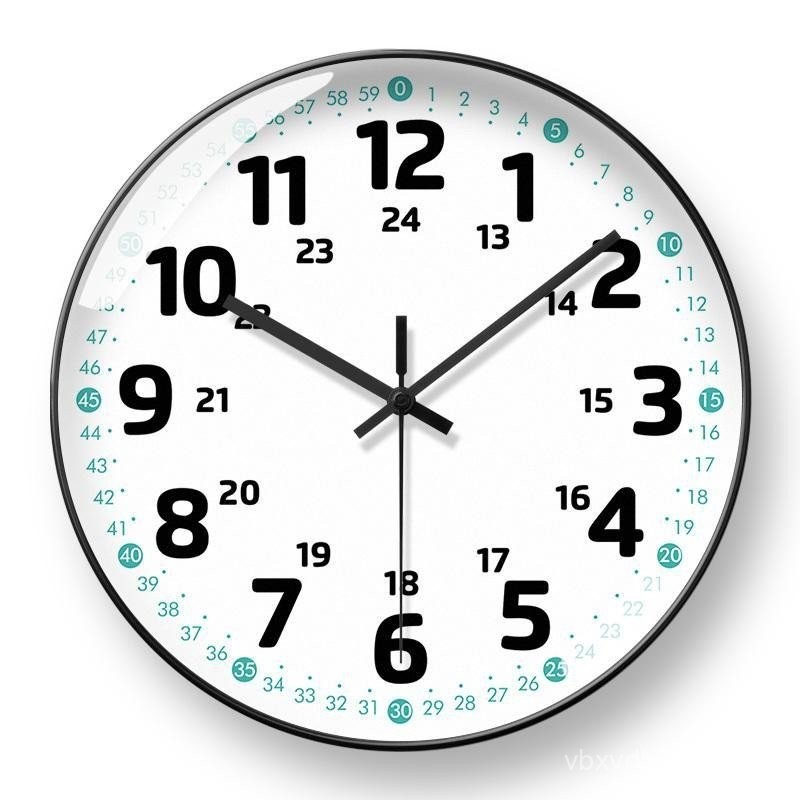 Student Clock Bedroom Mute Wall Clock Classroom Children's Room Wall ...
