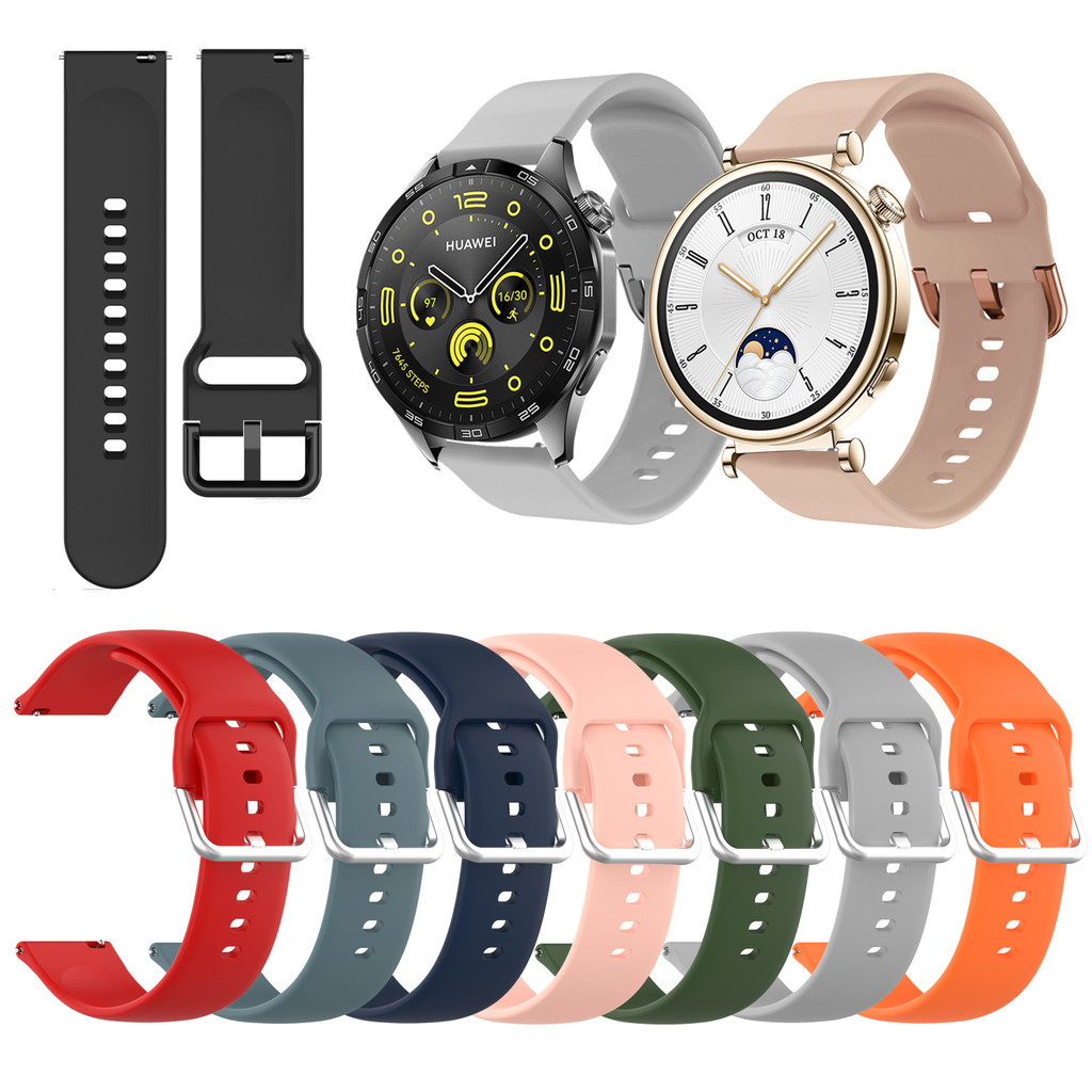 Silicone Strap For Huawei Watch GT 5 4 3 2 GT2e GT2 Pro GT3 SE GT3 Pro ...