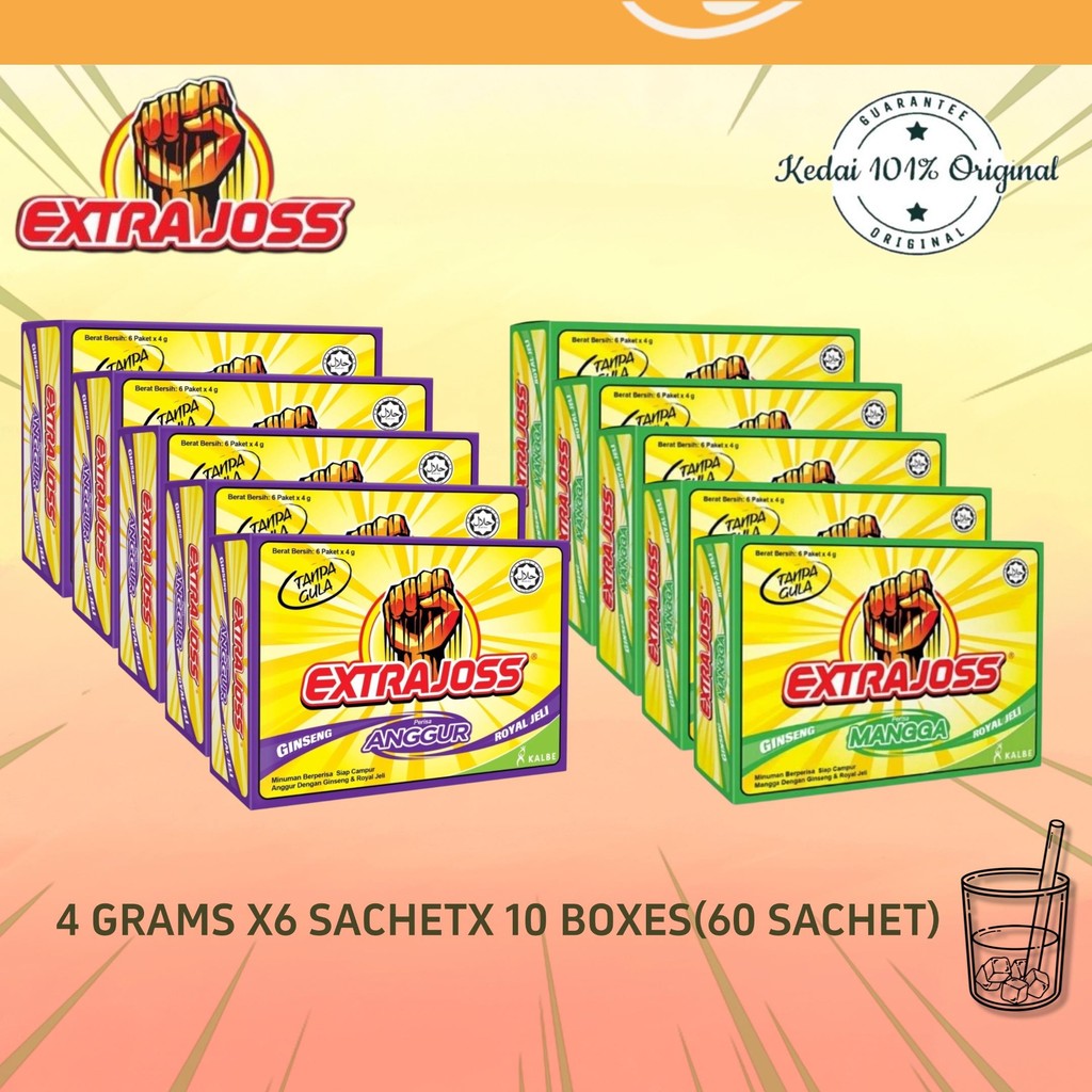 Extra Joss Active 1pack X 15 Box X 6s' *Ready Stock* | Shopee Malaysia