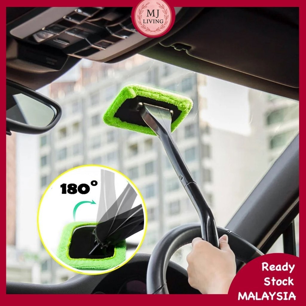 180° Car Windshield Microfiber Cleaning Cloth Window Rotatable Wiper ...