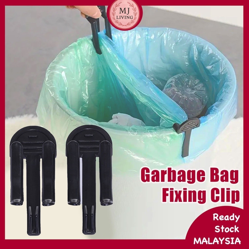 Garbage Bag Fixing Clips Anti-drop Durable PP Plastic Trash Can Bag ...