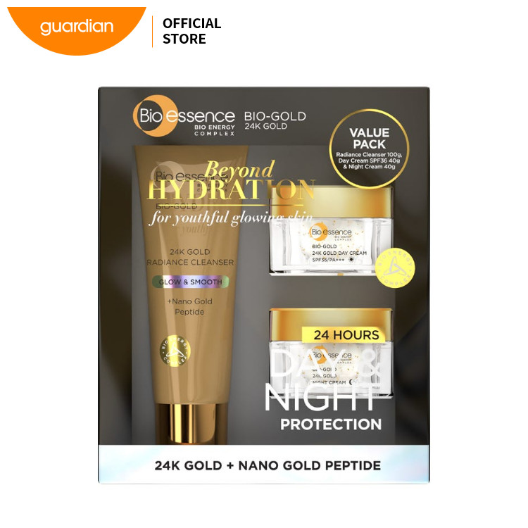 Bio Essence Bio-Gold Cream & Cleanser Set# (Bio-Gold Day Cream Spf25 ...