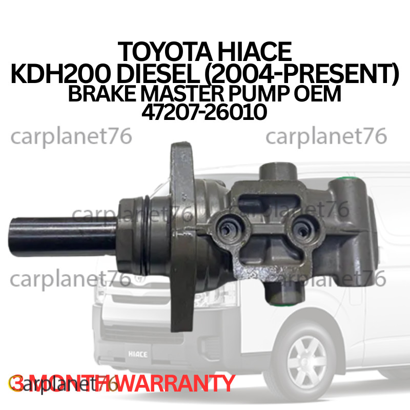 TOYOTA HIACE KDH200 DIESEL (2004-PRESENT) BRAKE MASTER PUMP MADE BY OEM ...