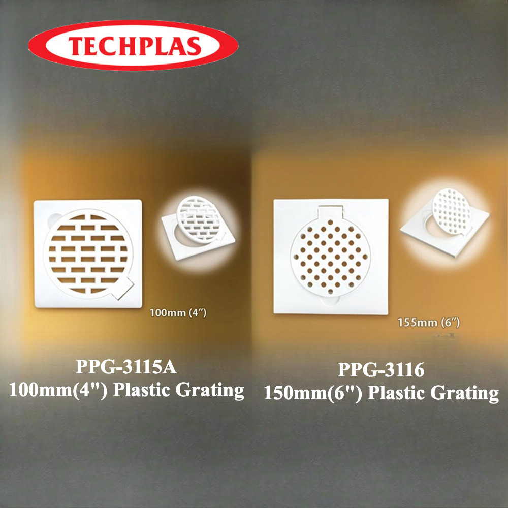 [ TECHPLAS ] (PPG-3115A / PPG-3116) Plastic Grating | Floor Trap Cover ...