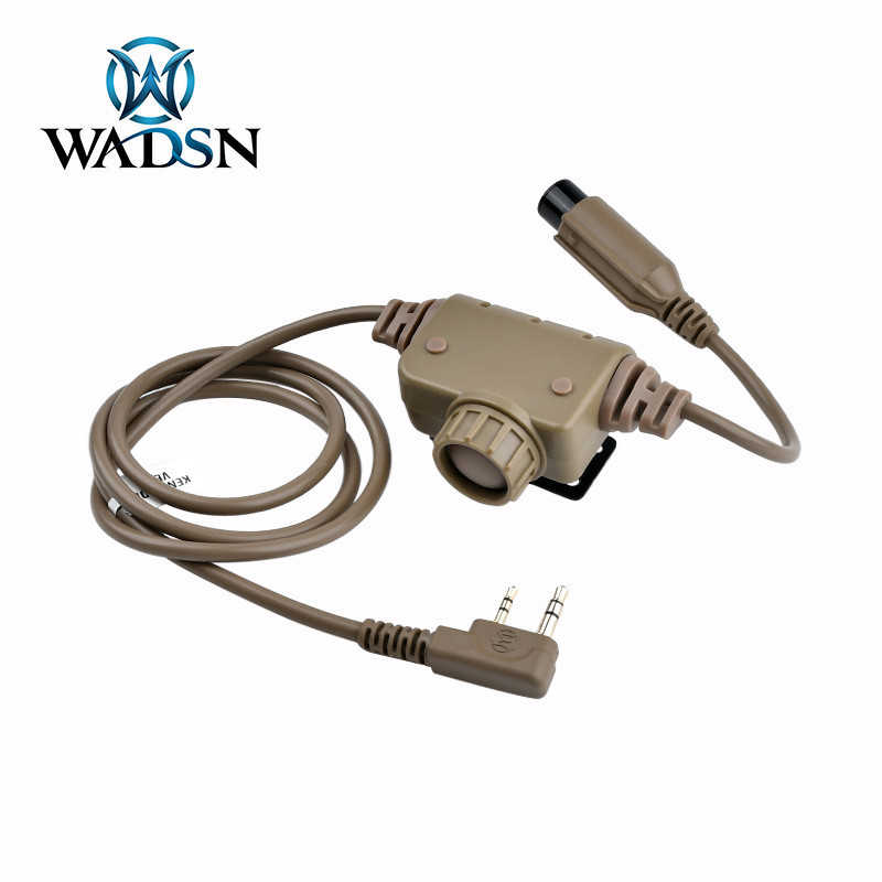 WADSN Tactical PTT Adapter Headset Interface & RAC-Compatible ...