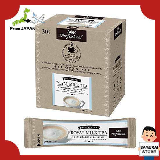 【From JAPAN】 AGF Professional Thick Royal Milk Tea (1 cup) 30 [Black tea sticks] [Powder] 10g (x ...