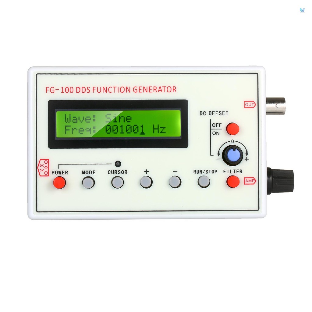 1HZ-500KHZ FG-100 DDS Functional Signal Generator Sine Triangle Square ...