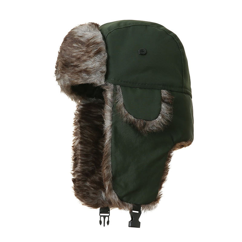 [TurnBright] Men's Winter Trapper Aviator Trooper Earflap Warm Russian ...