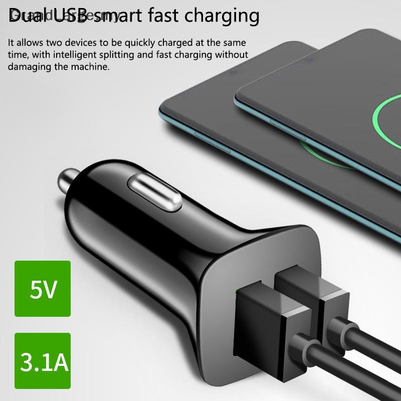 GrandLarge.my Dual-port Car Charger 5v3.1A USB Charger Fast Charging ...