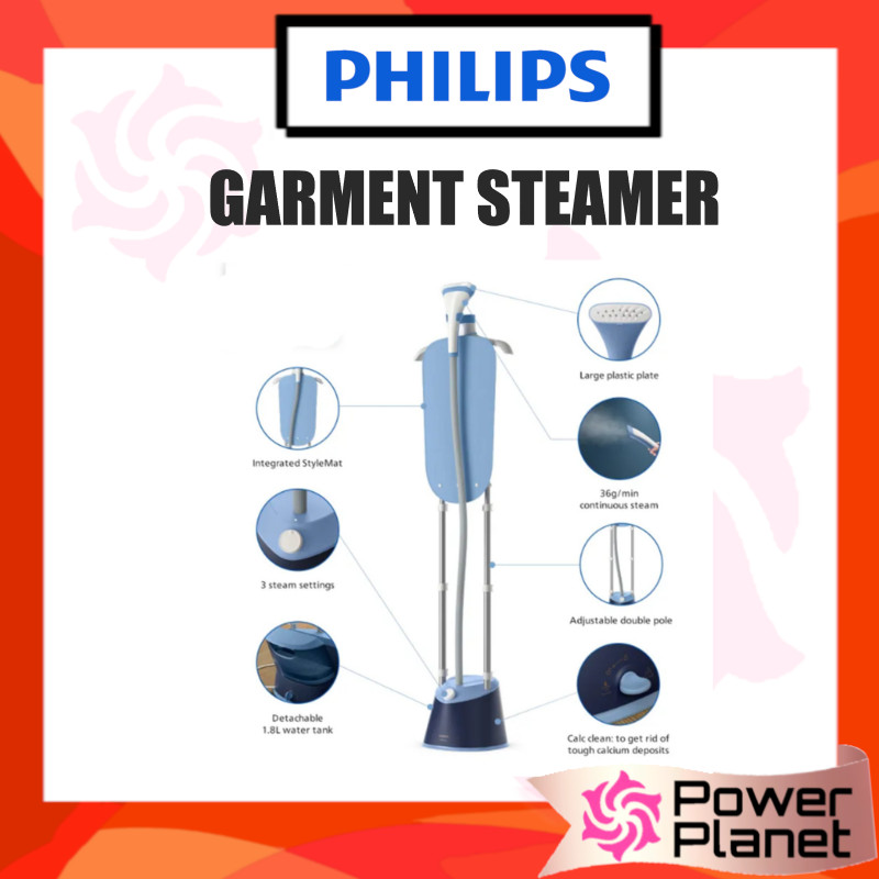 PHILIPS 1.8L Stand Garment Steamer 1000 Series STE1030/20 / STE1030 ...