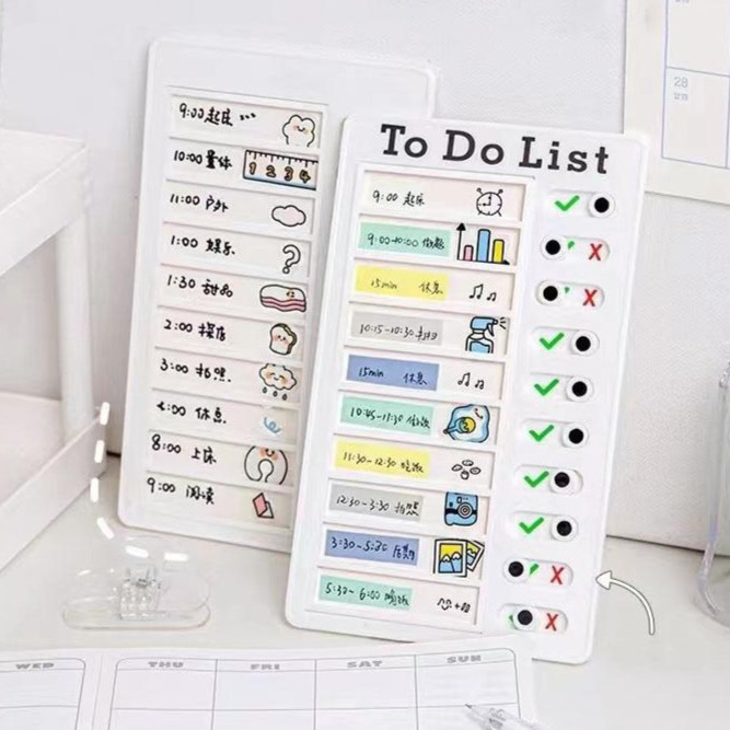 Daily to do list board learning schedule board check list board ...