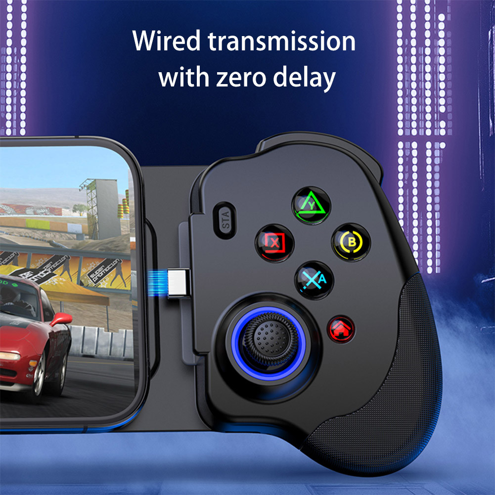 Gamepad Joystick 6-Axis Gyro Wired Control Joystick Hall Effect for ...