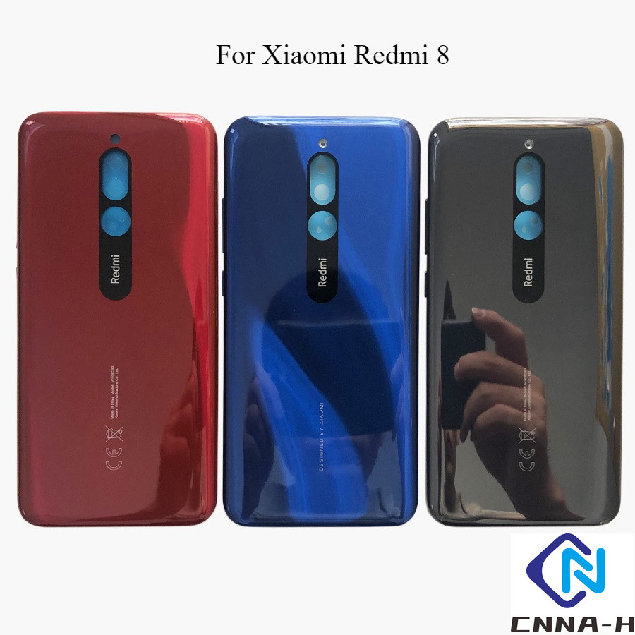 Xiaomi Redmi 8 Back Battery Cover plastic Door Housing Battery Cover ...