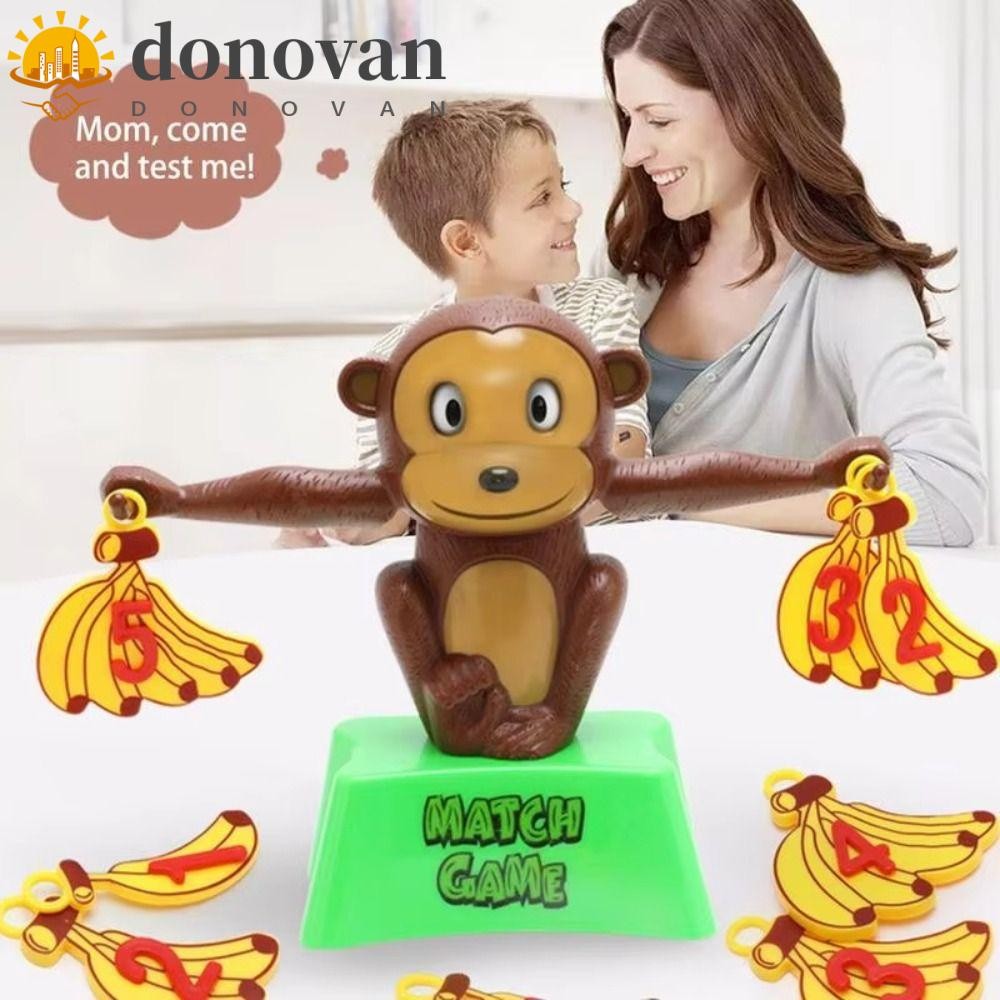 DONOVAN Montessori Math Balance Toy, Puzzle Educational Digital Monkey ...