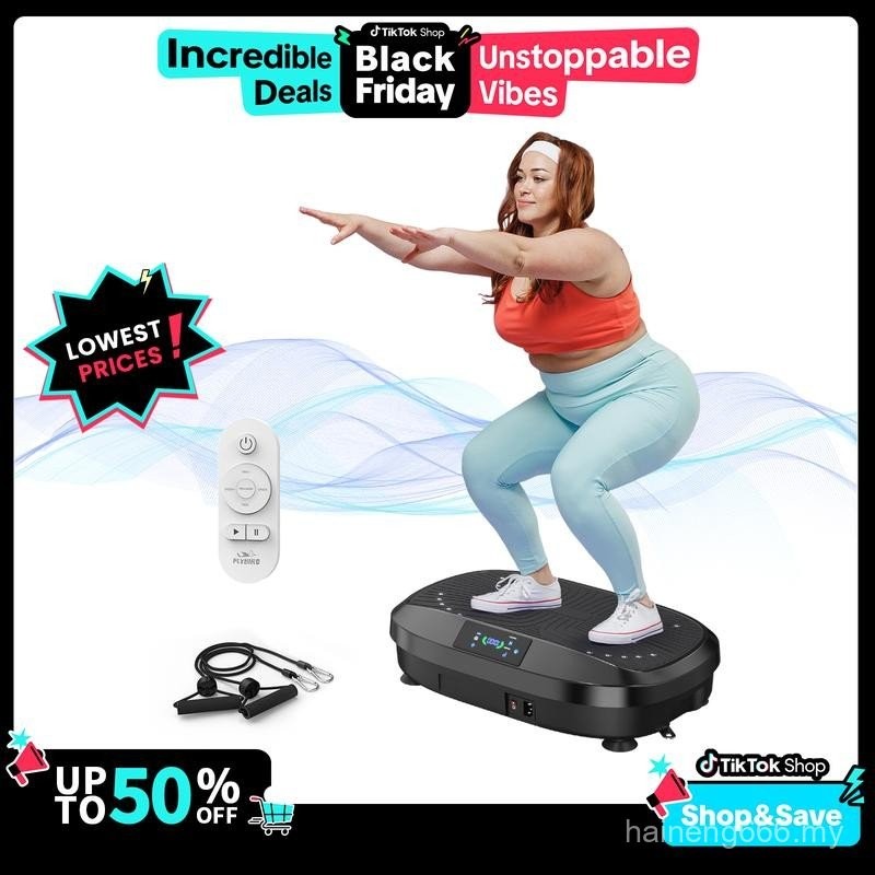 FLYBIRD Vibration Plate Exercise Machine with 265LBS Loading Capacity ...