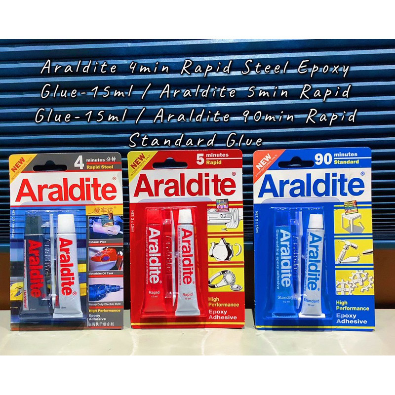 Araldite 4min Rapid Steel Epoxy Glue-15ml / Araldite 5min Rapid Glue ...