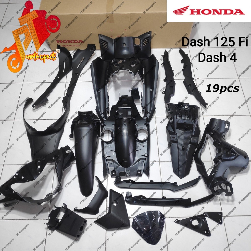Honda Dash125 Dash 125 Fi Dash 4 Cover Hitam Coverset Inner Set 19pcs ...