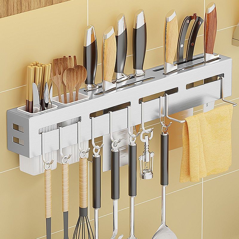 Thick Knife Rack Kitchen Shelf Rack Multifunctional Hook Rack Wall ...