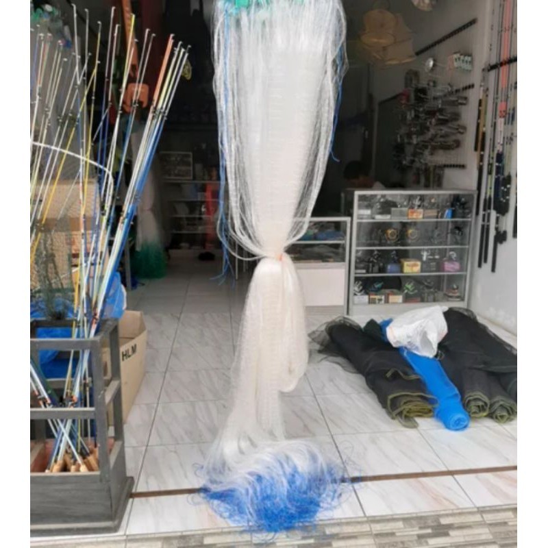 Ready-to-use 3-layer fishing net, 3m high, 50m long | Shopee Malaysia