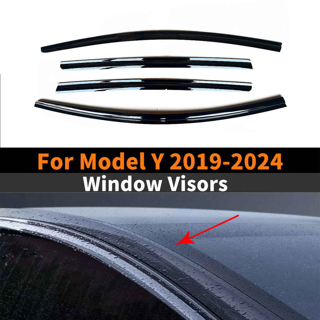 4PCS Wind Deflector Rain Guard Brow New Style Accessories Wide Body Kit ...