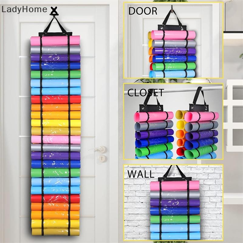 La Vinyl Roll Holder 48 Compartments Craft Vinyl Organizer Storage Rack ...