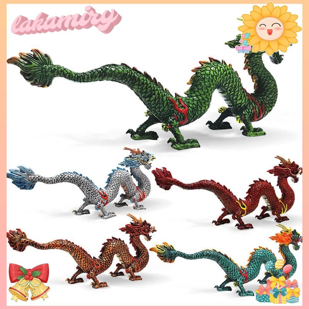 LAKAMIRY Chinese Year Dragon Statue, Attract Wealth Good Luck Feng Shui ...