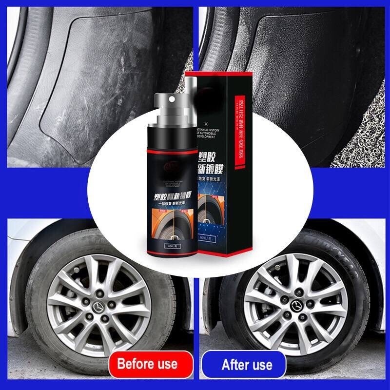 SPRAY MAGIC CLEAN wax polish interior leather, plastic, plastik, tayar ...